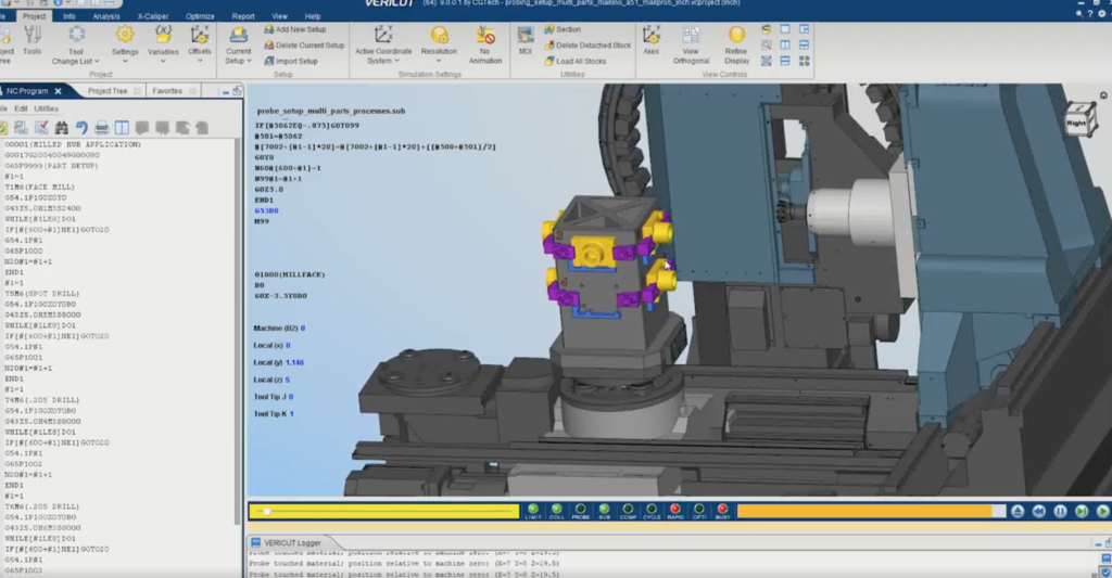 VERICUT CNC Machine Probing - MTDCNC - The home of CNC milling. turning ...