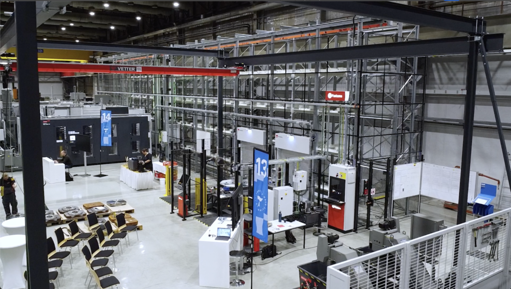 This multilevel linear pallet system is all about lights out ...