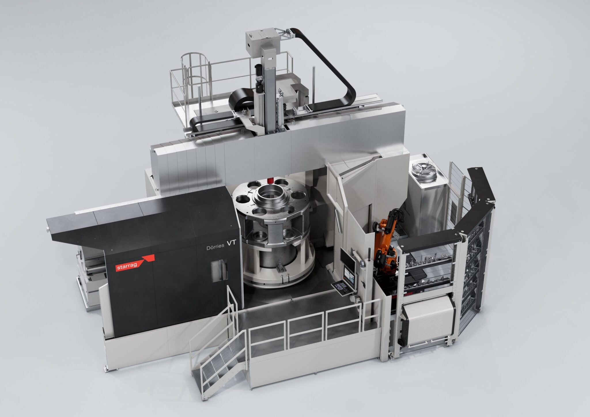 Vertical turning lathe in practical use: Premiere of the new Dörries VT ...